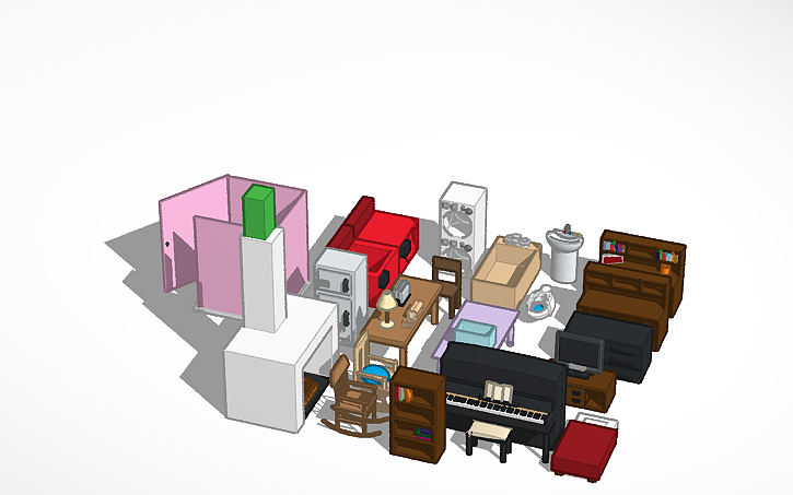 3D design PD 8 Furniture Collection | Tinkercad