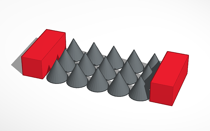 3D design spikes - Tinkercad