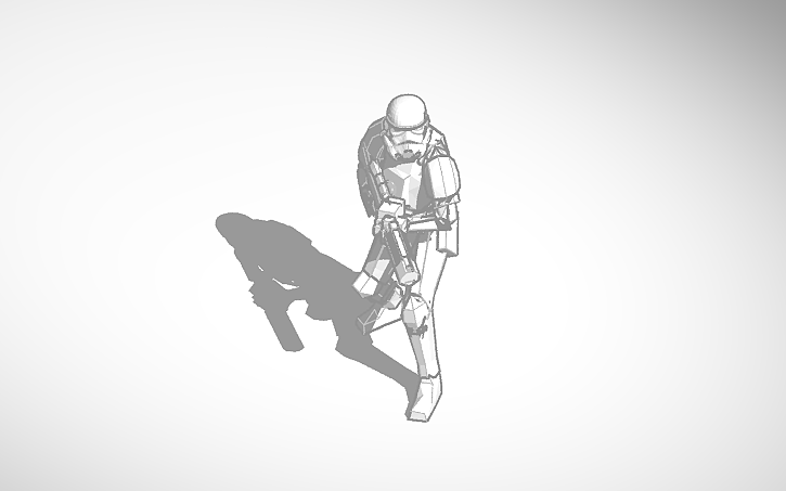 3D design Stormtrooper - Tinkercad