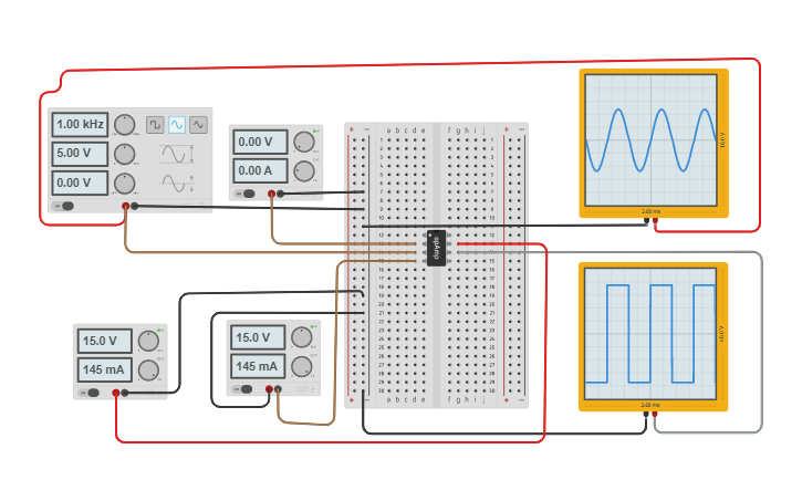Circuit design COMPARATOR - Tinkercad
