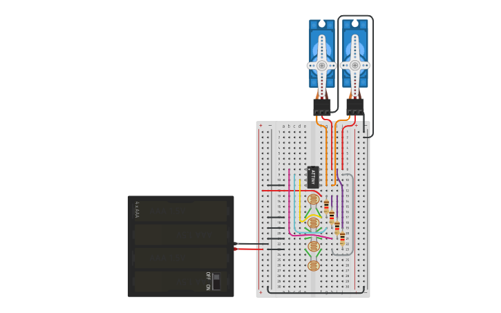 Circuit Design Attiny Servo Ldr Tinkercad