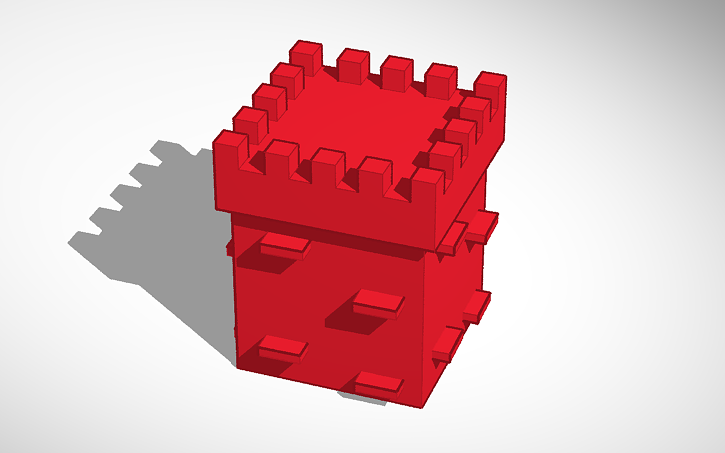 3D design Castle Battlements - Tinkercad