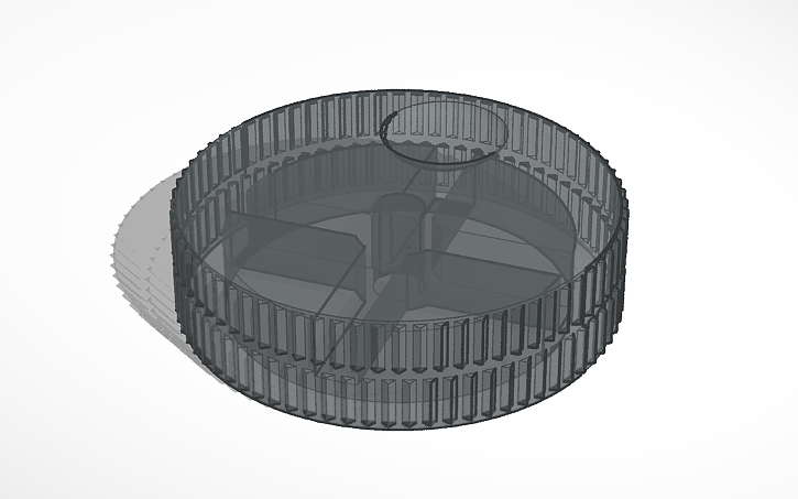 3D design rotary encoder knob - Tinkercad