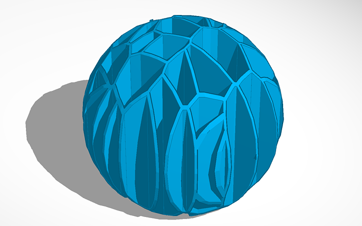3d Design Sphere Hollowed Organizer Tinkercad
