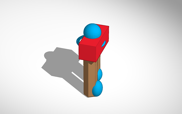 3D design Long leg person key ring | Tinkercad