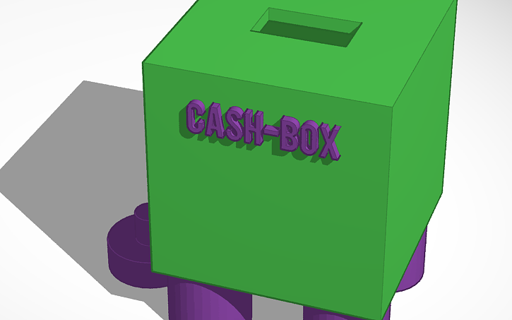 3D design Dominic Wood cash box - Tinkercad