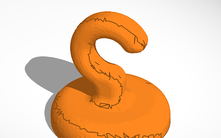 3D design hook - Tinkercad