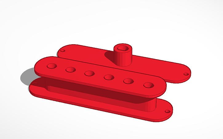 3D design Single Coil Pickup design | Tinkercad