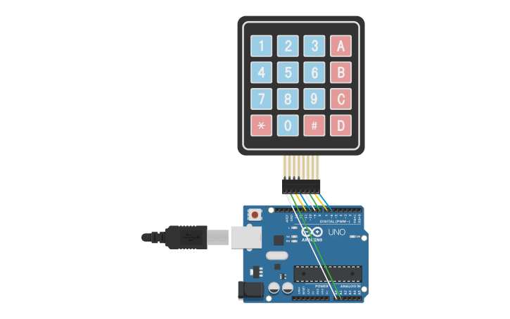 Circuit design SERIAL PORT - Tinkercad