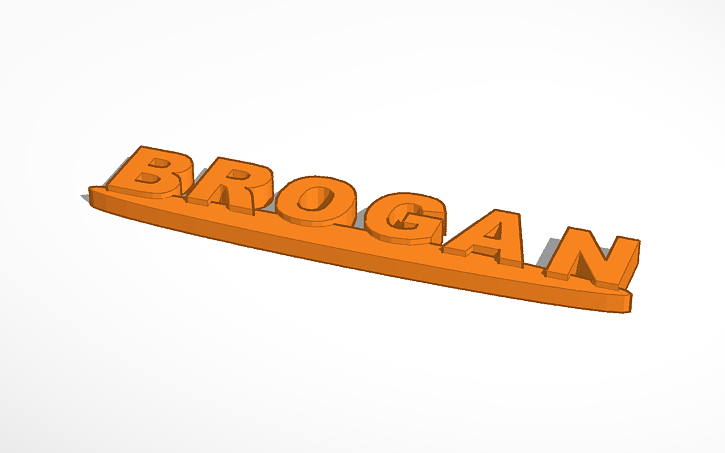 3D design Brogan - Tinkercad