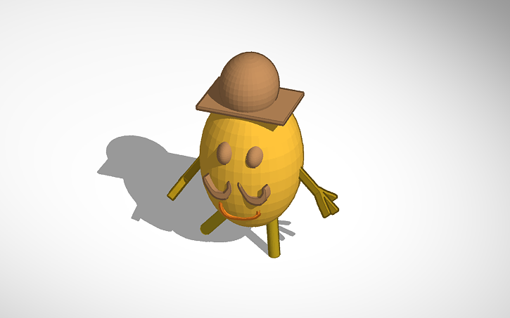 3d Design Mister Potato Tinkercad