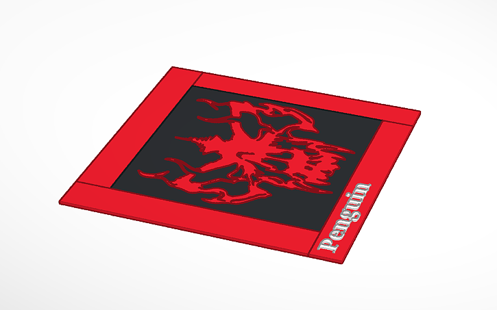 3D design cool mouse mat - Tinkercad