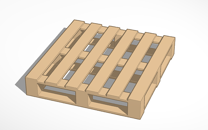 3D design pallet - Tinkercad