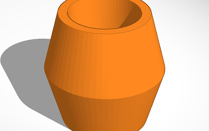 3D design flower pot | Tinkercad