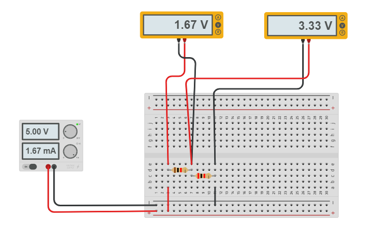Circuit design Lab 7 1 multimeters - Tinkercad