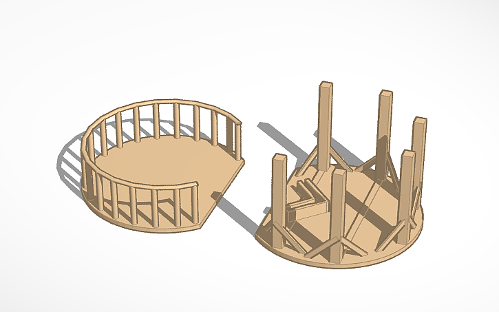 3D design Balcony_70x60x62_C_UoA | Tinkercad