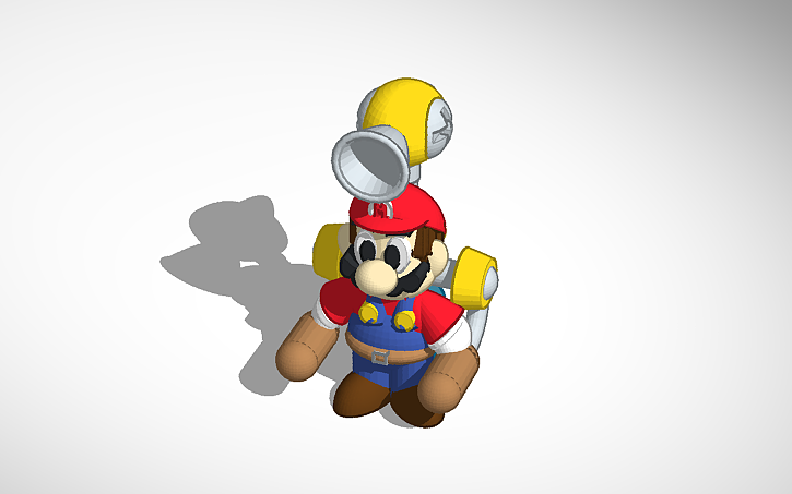 3D design Mario and fludd - Tinkercad