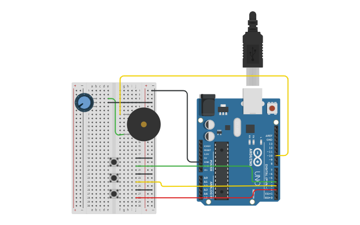 Circuit design SIK Guide 2-b 數位小號 | Tinkercad Circuit design SIK Guide 2-b 數位小號 | Tinkercad