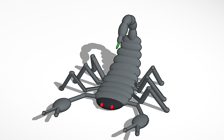 3D design my scorpion | Tinkercad