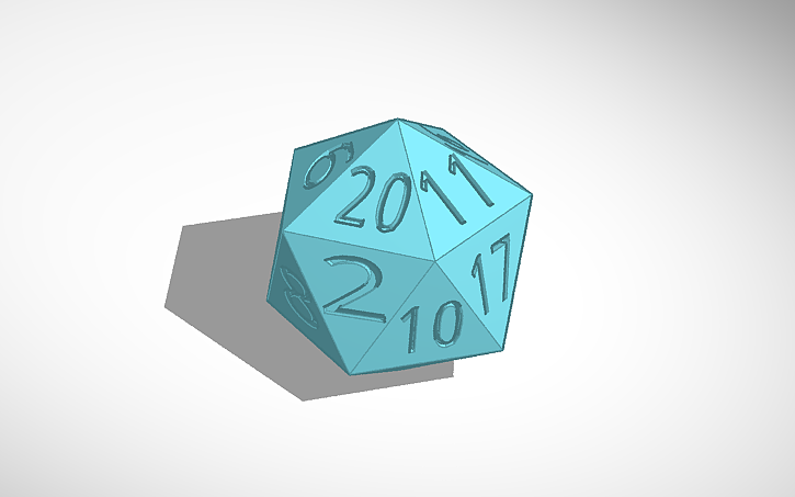 3D design dice | Tinkercad