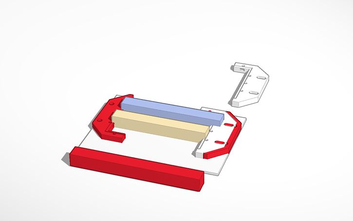 3D design Slotted Cyclone pcb Clamp - Tinkercad