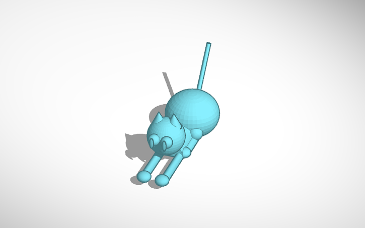 3d Design Booty Butt Cat Tinkercad