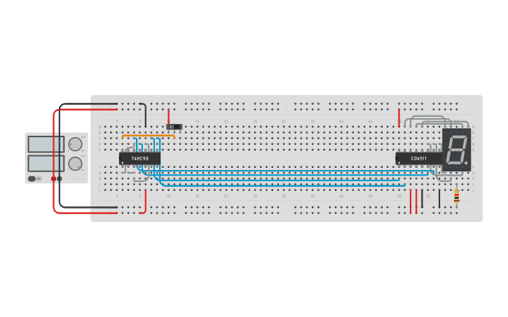 Circuit design Circuito Somador | Tinkercad