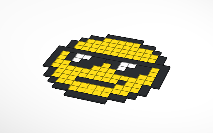 3D design Pixel Art - Tinkercad