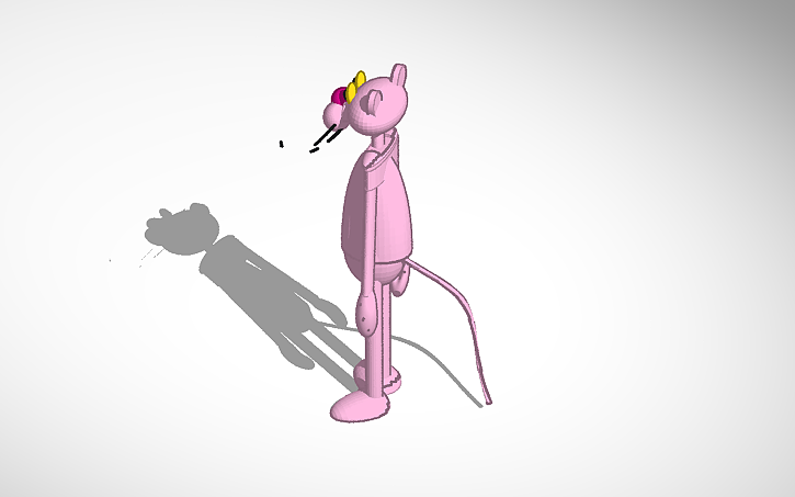 3D design pantera rosa Adan :) | Tinkercad