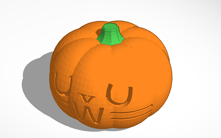 3D design uwu pumpkin - Brodie Sheridan | Tinkercad