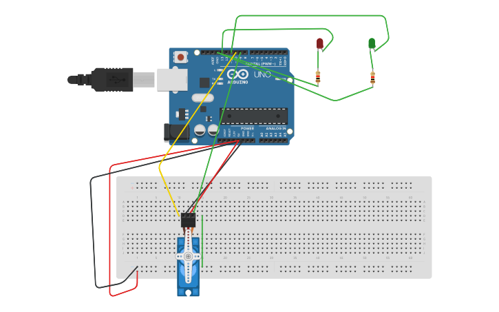Circuit design Servomotor | Tinkercad Circuit design Servomotor | Tinkercad