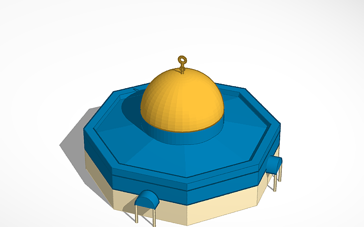 3D design Dome of the Rock | Tinkercad