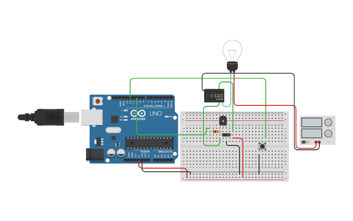 Circuit design Relay - Tinkercad