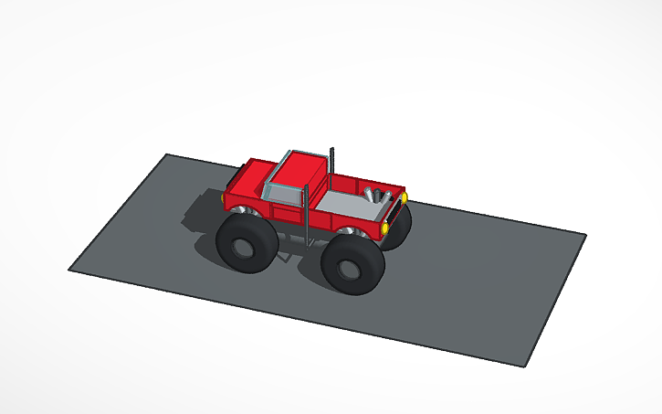 3D design Monster Truck - Tinkercad