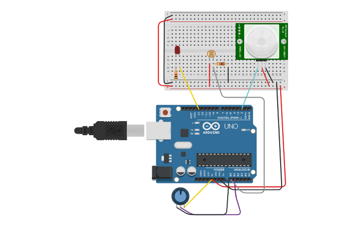 Circuit design Proiect OC - Senzor de miscare care aprinde un led ...