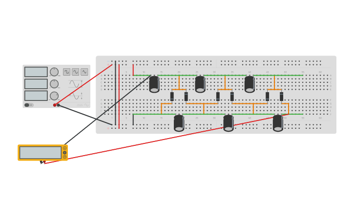 Circuit design Voltage Multiplier Circuit - Tinkercad