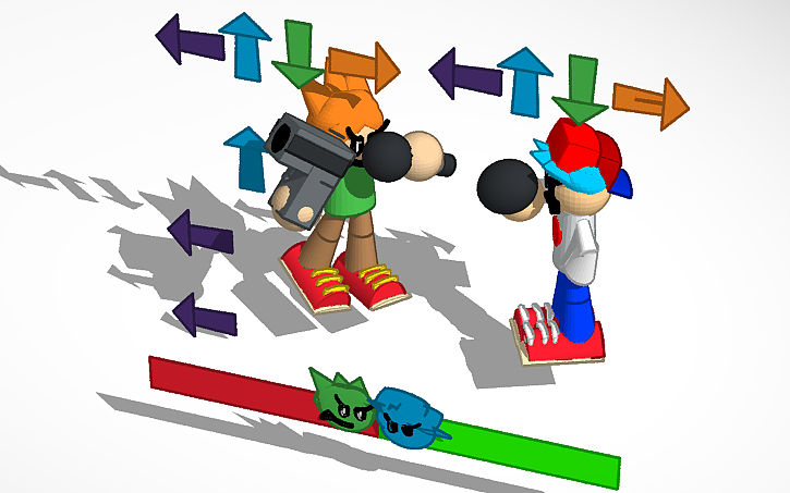 3D design fnf - Tinkercad