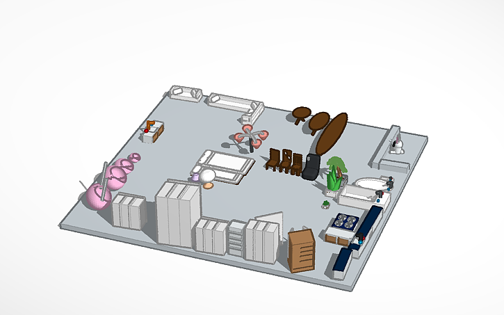 3D design Furniture Store - Tinkercad