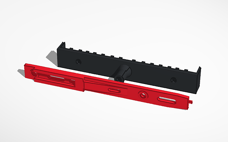 3D design louver bracket rough draft - Tinkercad