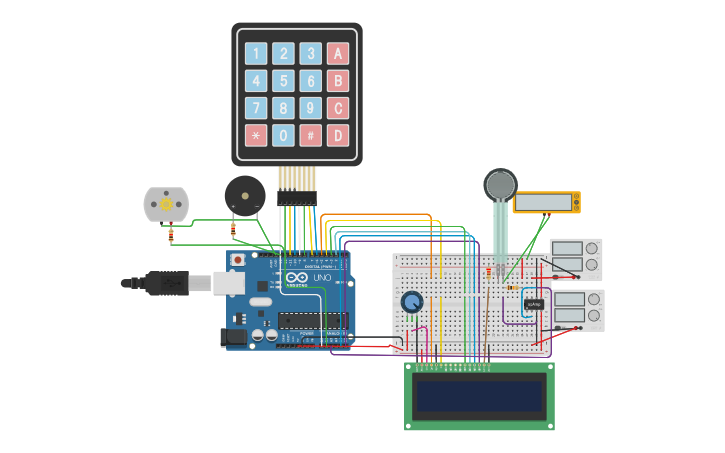 Circuit design FSR | Tinkercad
