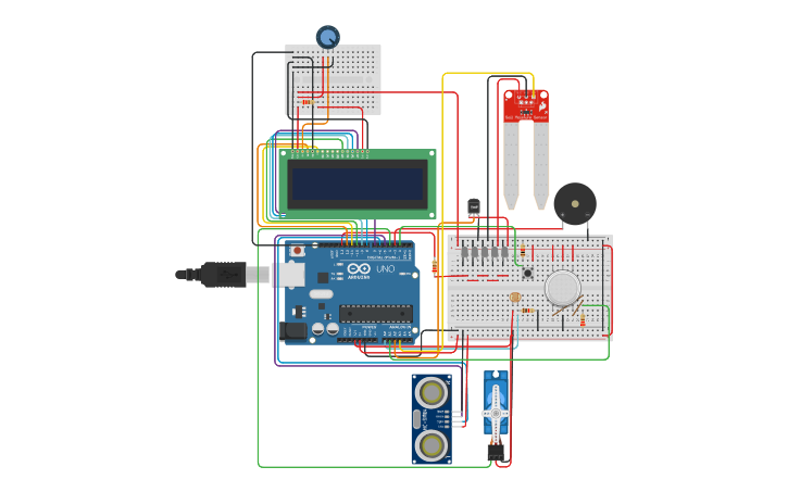 Circuit design Copy of Copy of Итоговый проект - Tinkercad