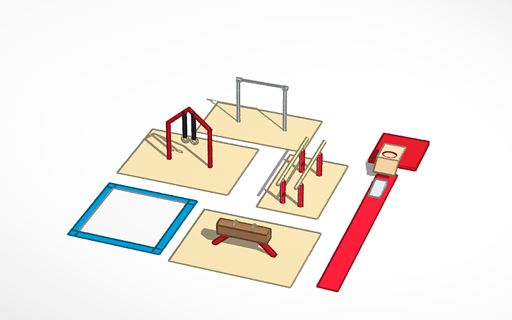 3D design Men's Gymnastics Arena - Tinkercad