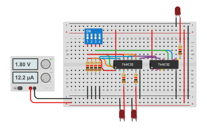 Circuit design Copy of pull down | Tinkercad