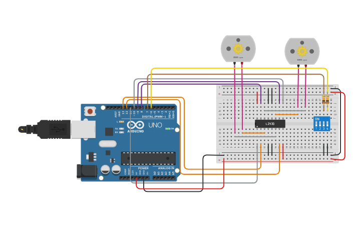 Circuit design reto 1 con boton | Tinkercad
