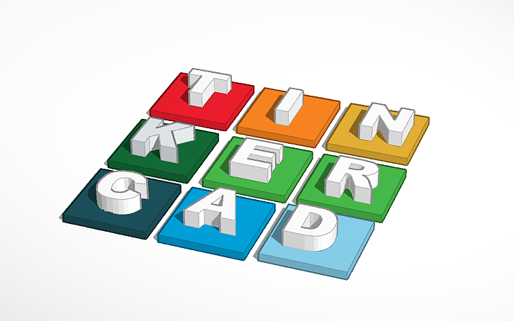 3D design Tinkercad logo | Tinkercad