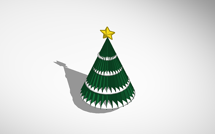 3D design Christmas Tree - Tinkercad