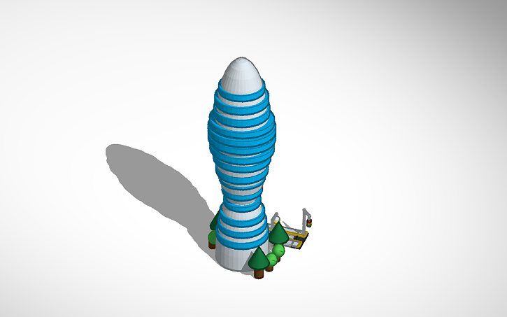 3D design City Sky Scraper - Tinkercad