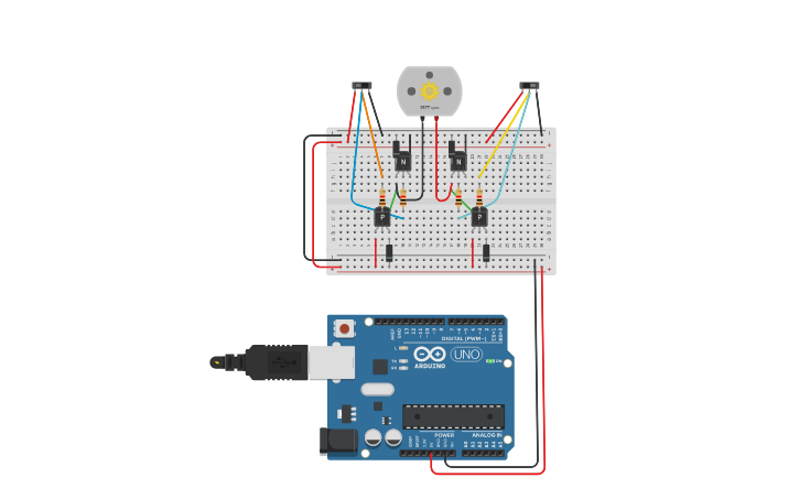 Circuit design Workshop: H Bridge 1 - Tinkercad