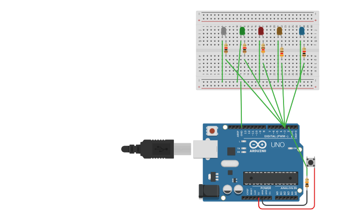 Circuit design pulsante official | Tinkercad