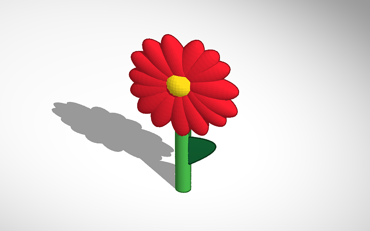 3D design flower - Tinkercad